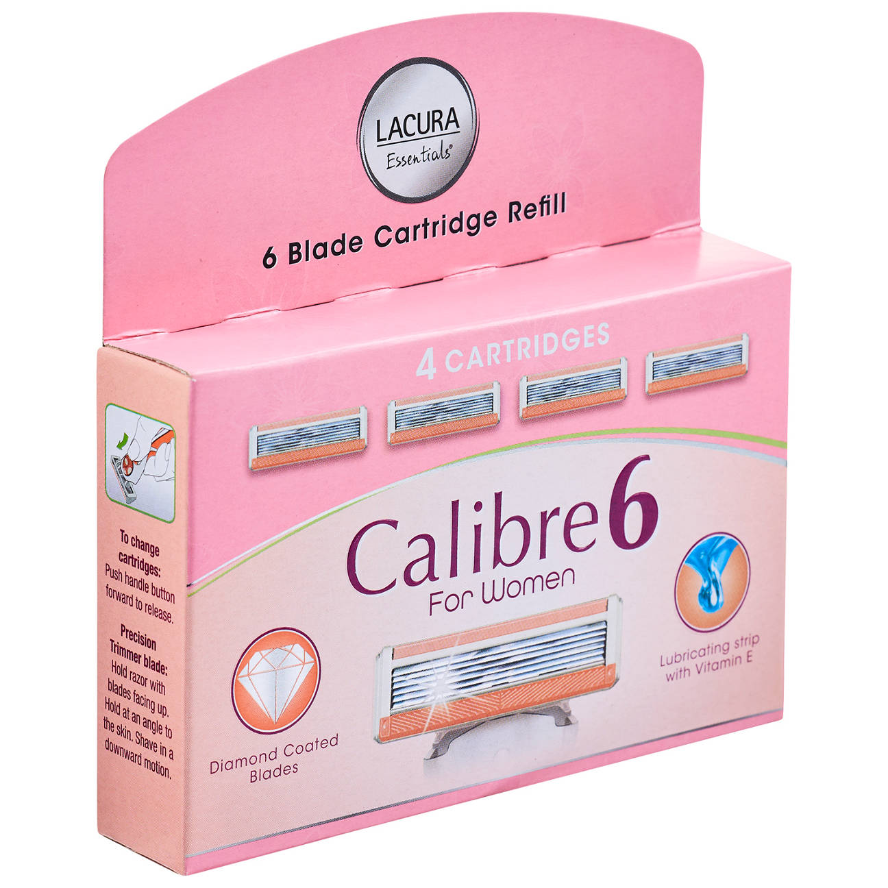 Calibre 6 Blade System Kit Replacement Cartidges 4 Pack