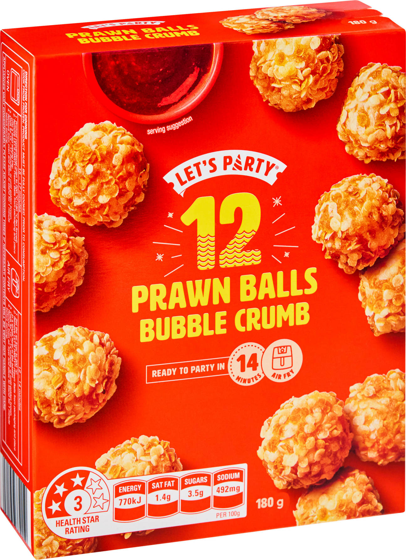 Prawn Balls Bubble Crumb 12 Pack 180g