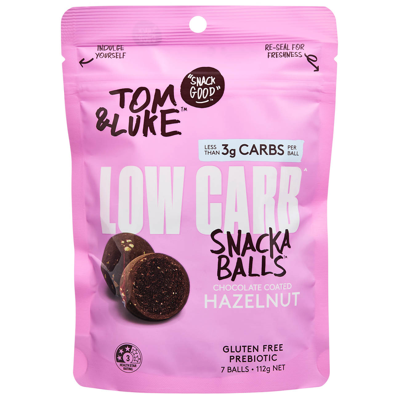 Hazelnut Low Carb Snackaball 7 Pack 112g