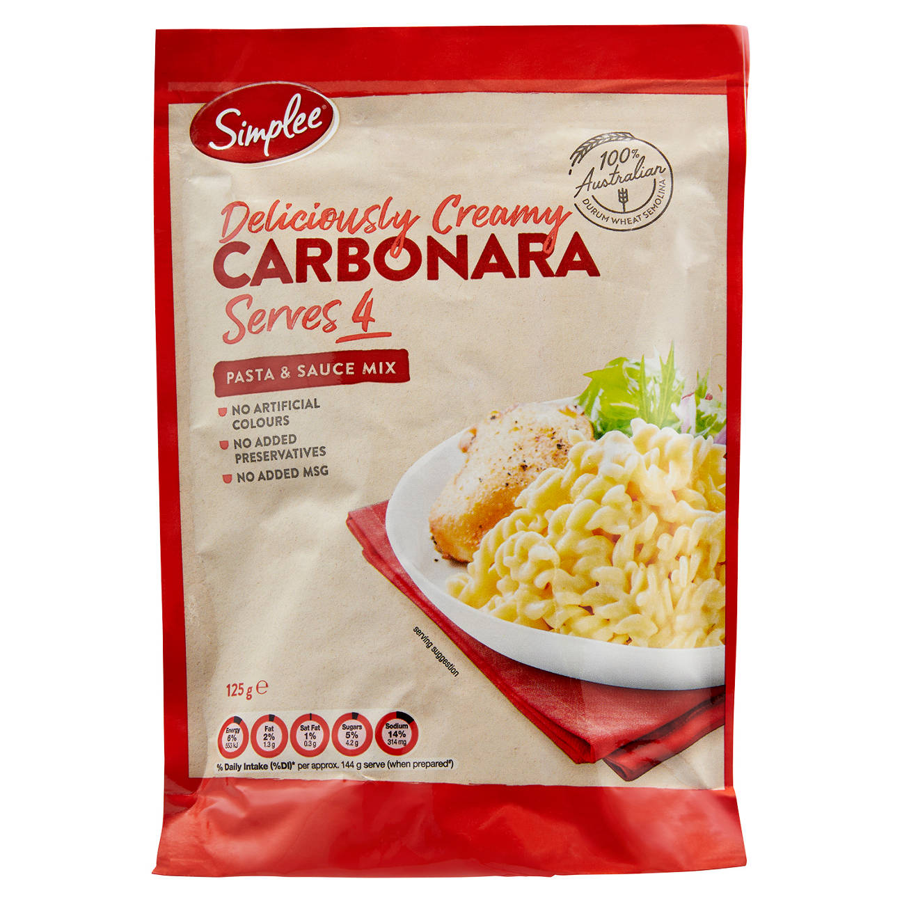 Carbonara Pasta & Sauce 125g