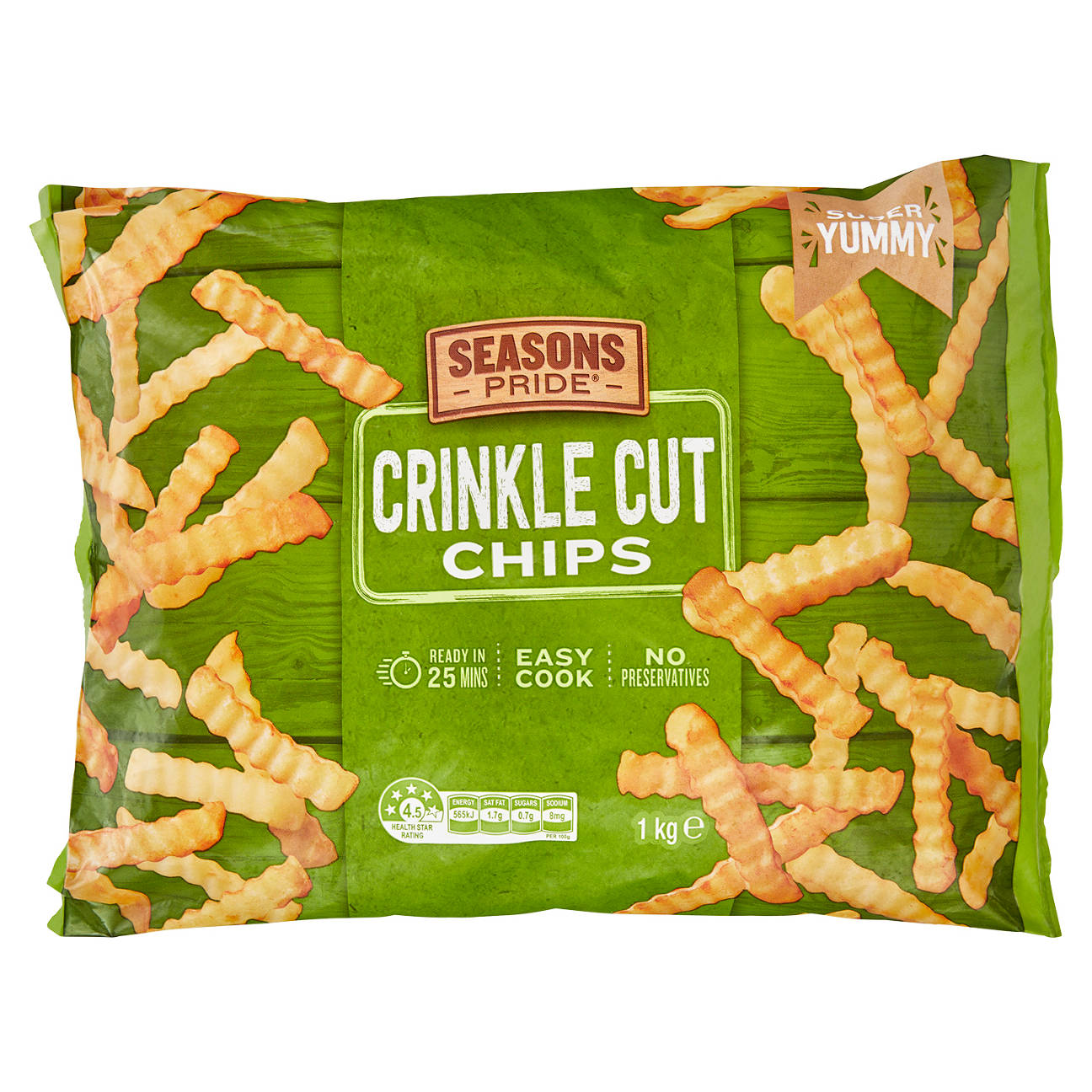 Crinkle Cut Chips 1kg
