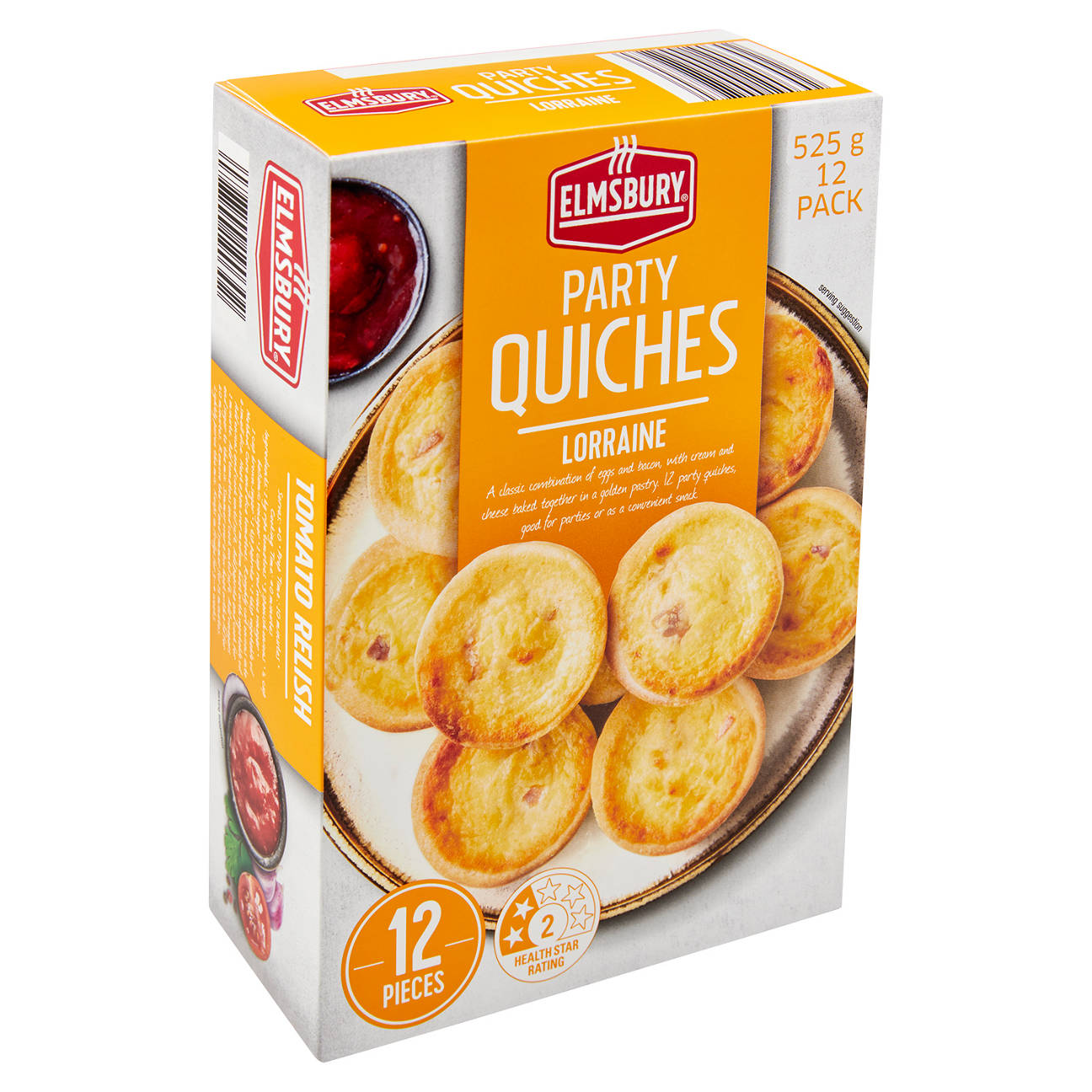 Party Quiches Lorraine 12 Pack 525g