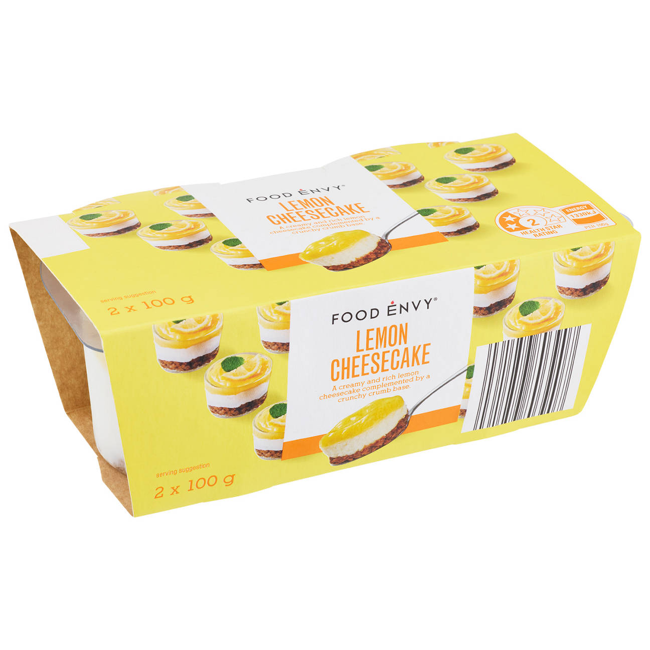 Lemon Cheesecake 2 Pack 100g