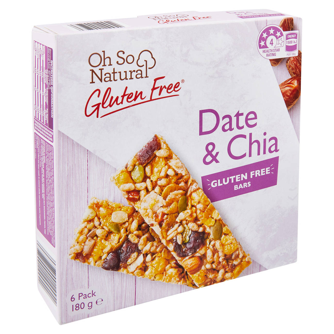 Bars Date & Chia 6 Pack 180g