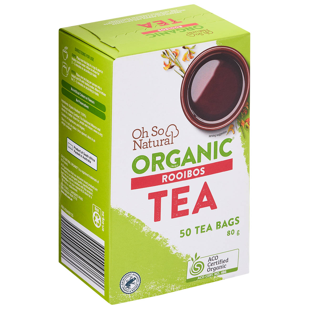 Organic Rooibos Tea Bags 50 Pack 80g