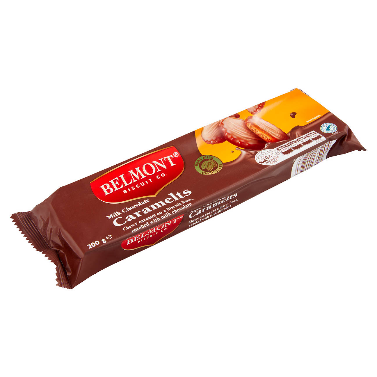 Milk Chocolate Caramelts Biscuits 200g