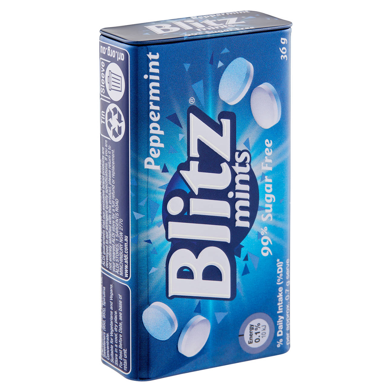 Peppermint Sugar Free Mints 36g