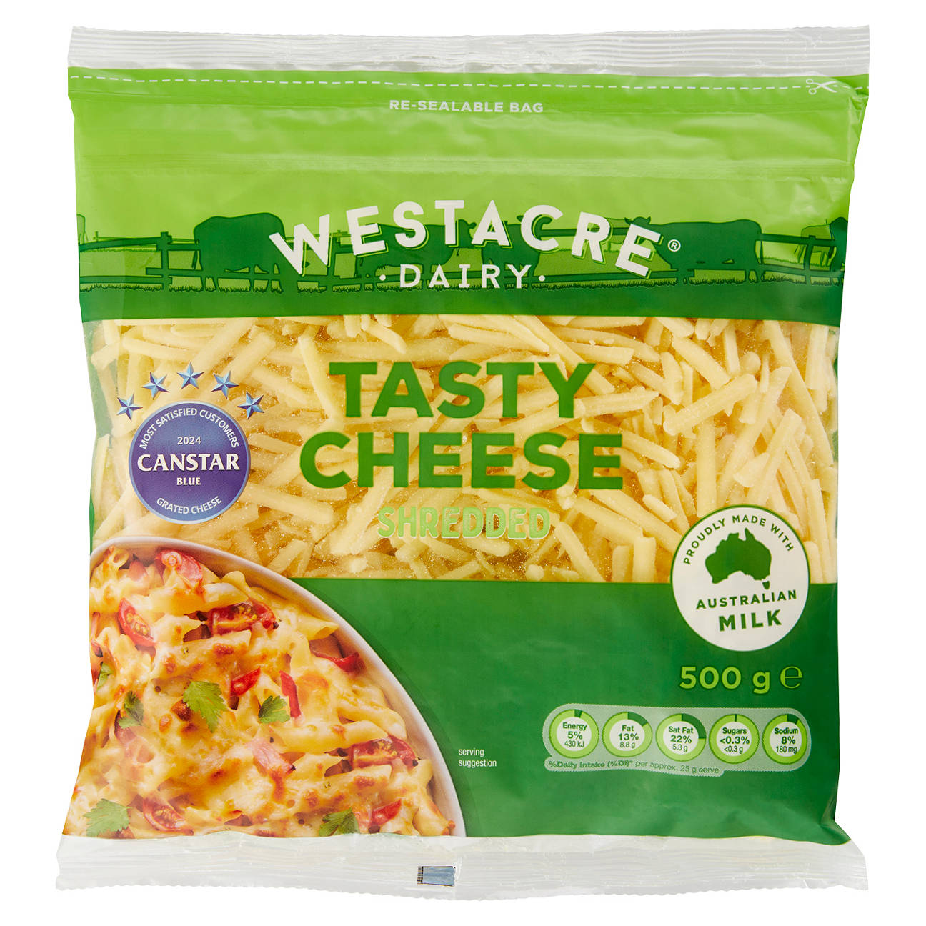 Shredded Tasty Cheese 500g