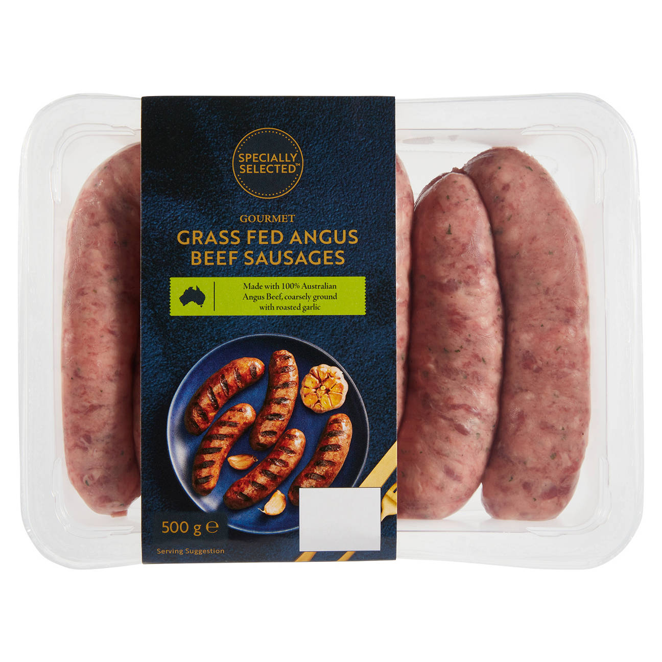 Grass Fed Angus Beef Sausages 500g