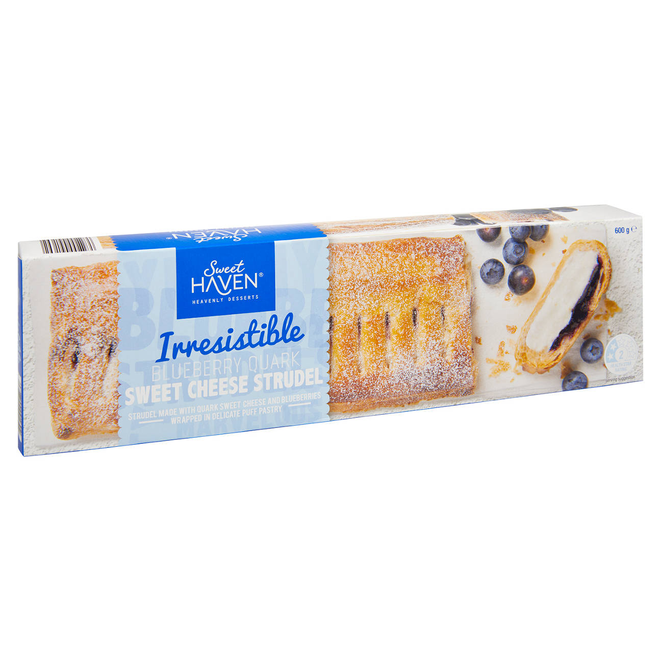 Blueberry Quark Sweet Cheese Strudel 600g
