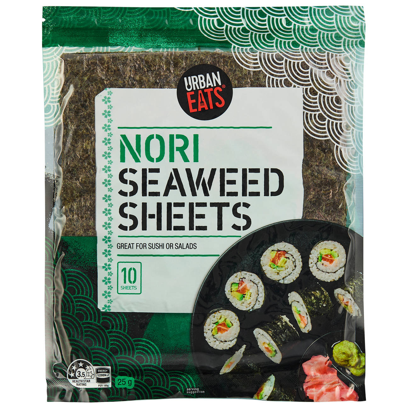 Nori Seaweed Sheets 10 Pack 25g