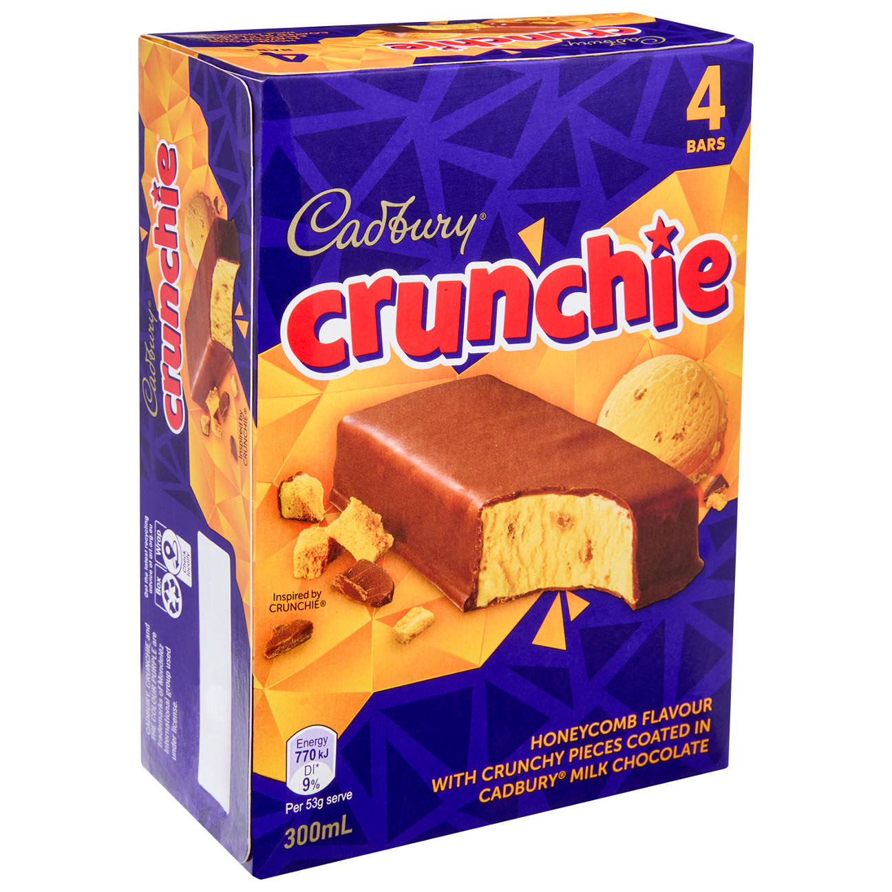 Crunchie Bars 4 Pack 300ml