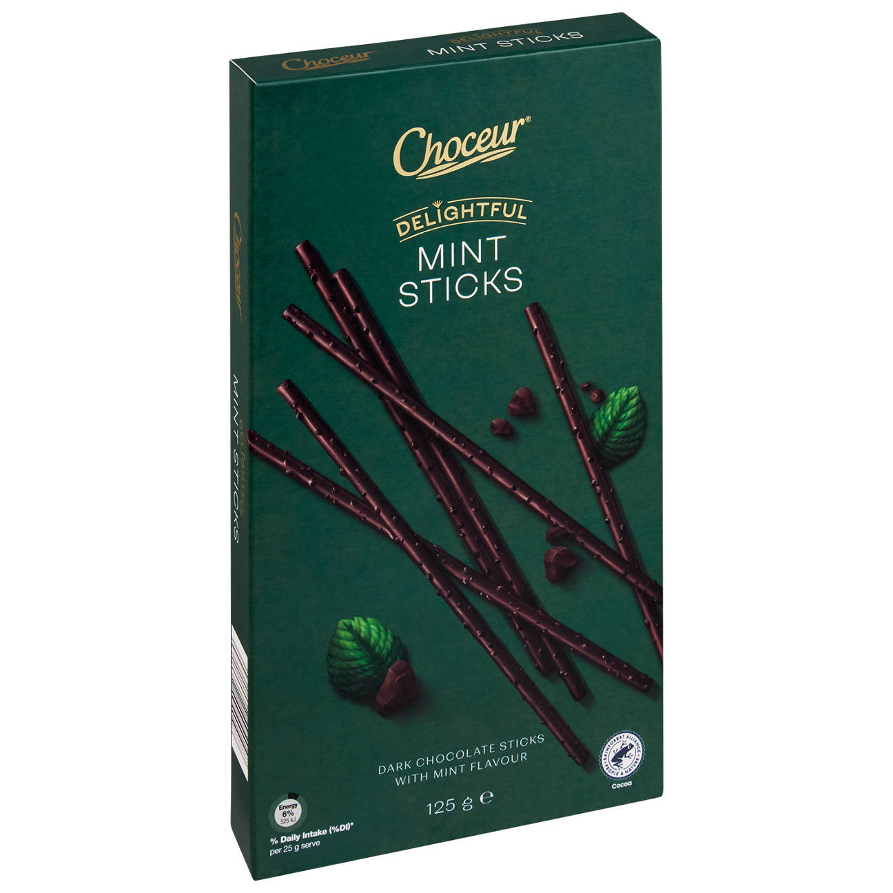 Delightful Chocolate Sticks Mint 125g