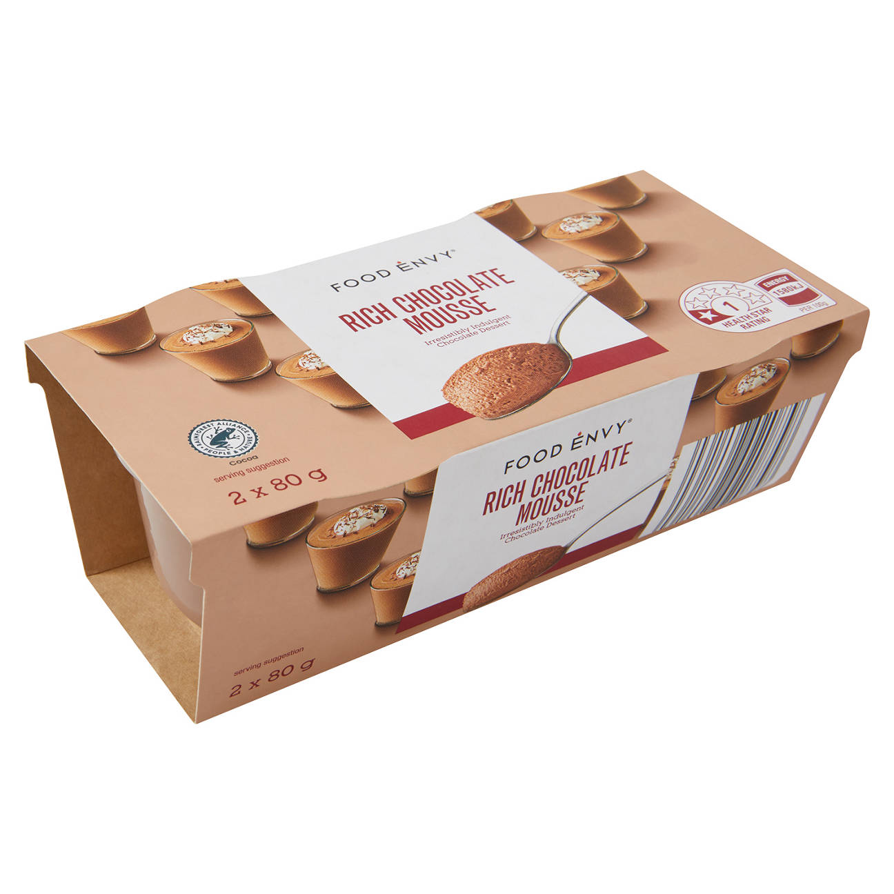 Rich Chocolate Mousse 2 Pack 80g