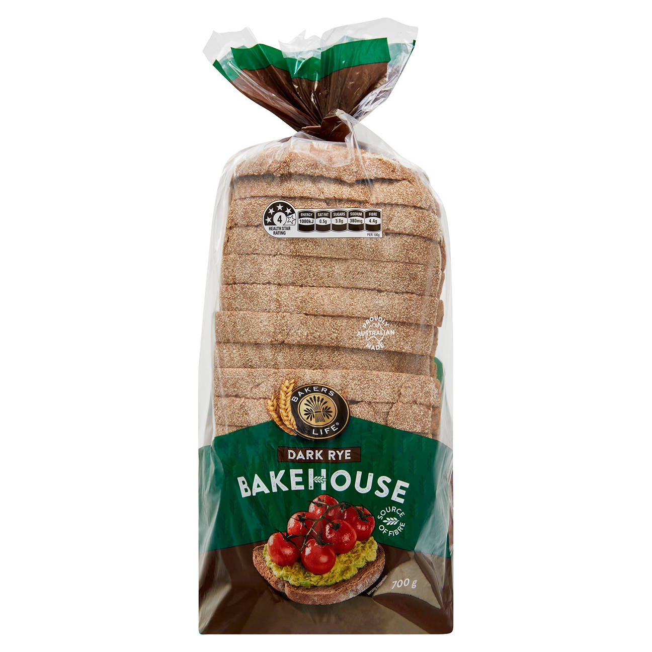 Bakehouse Dark Rye Bread 700g
