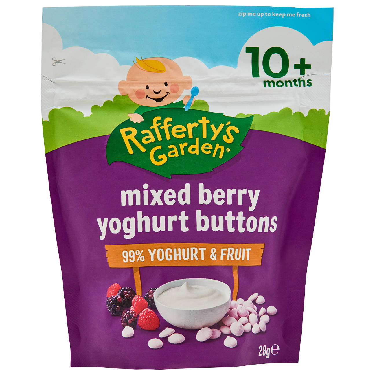Mixed Berry Yoghurt Buttons 28g