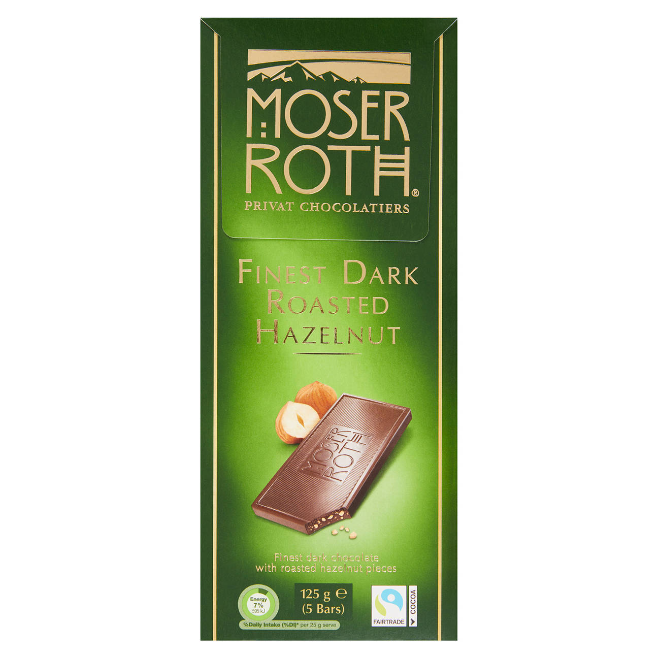 Finest Dark Roasted Hazelnut 5 Pack 125g