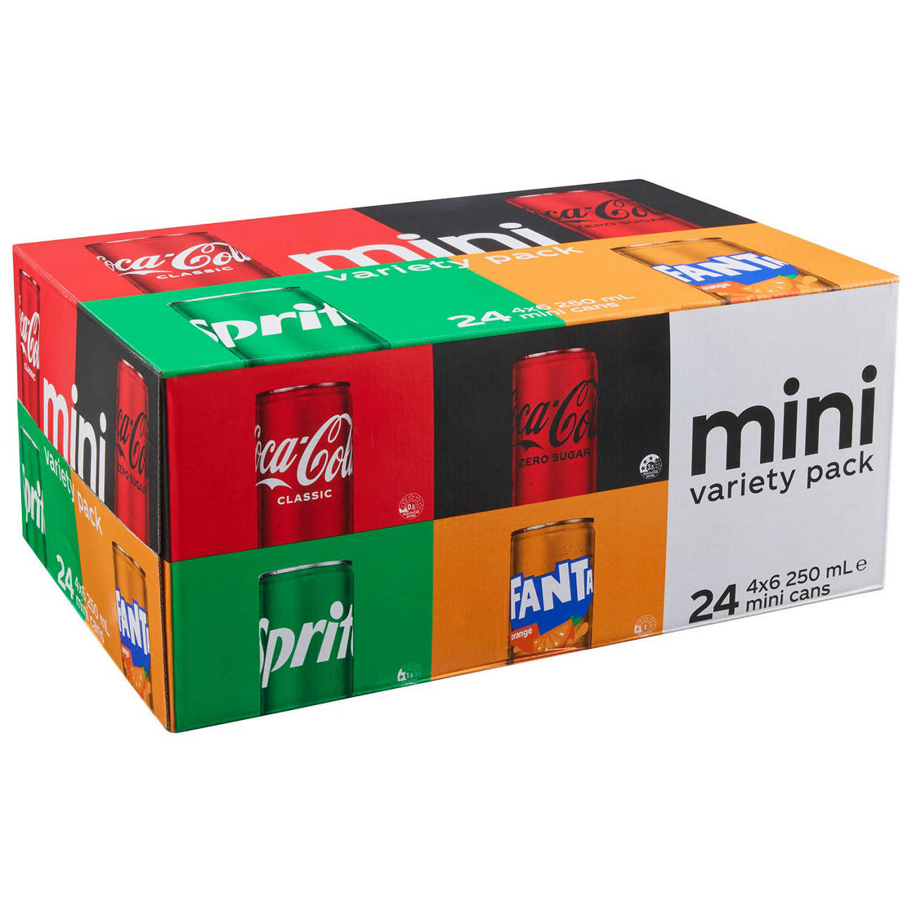 Coke Variety Mini 24 Pack 250ml