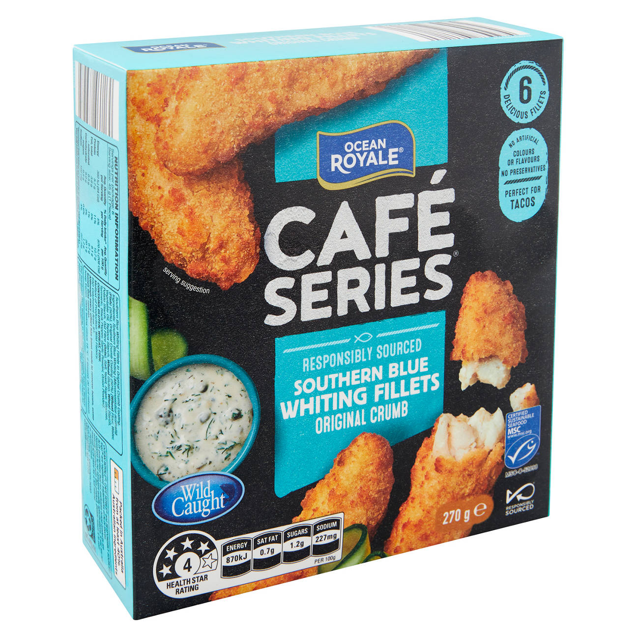 Crumbed Southern Blue Whiting Fillets 270g