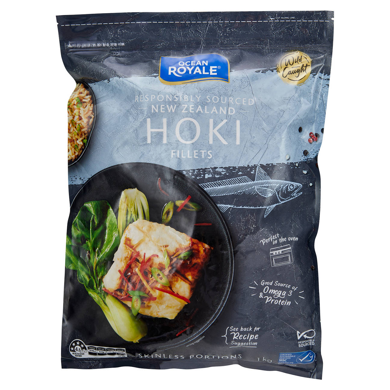 Hoki Fillets Skinless 1kg