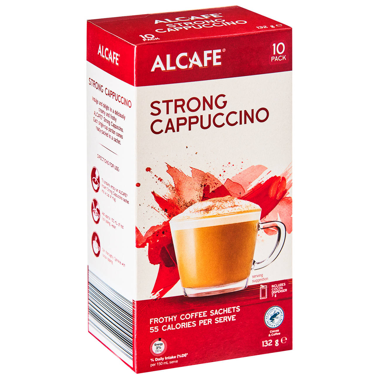 Strong Cappuccino Sachets 10 Pack 132g