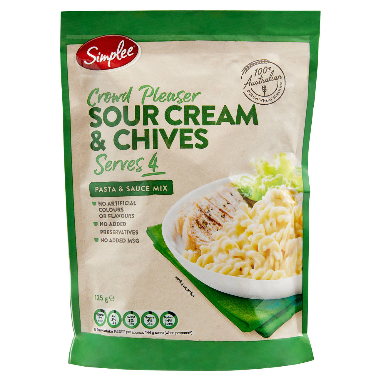 Sour Cream & Chives Pasta & Sauce 125g