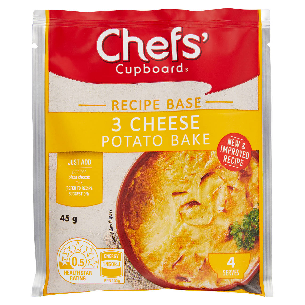 3 Cheese Potato Bake Recipe Base 45g