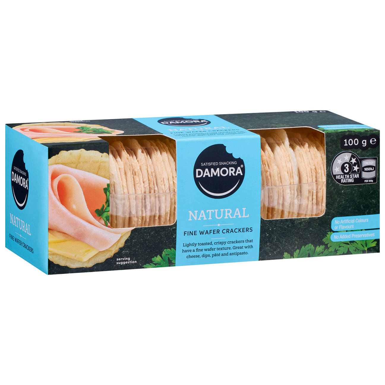 Natural Fine Wafer Crackers 100g