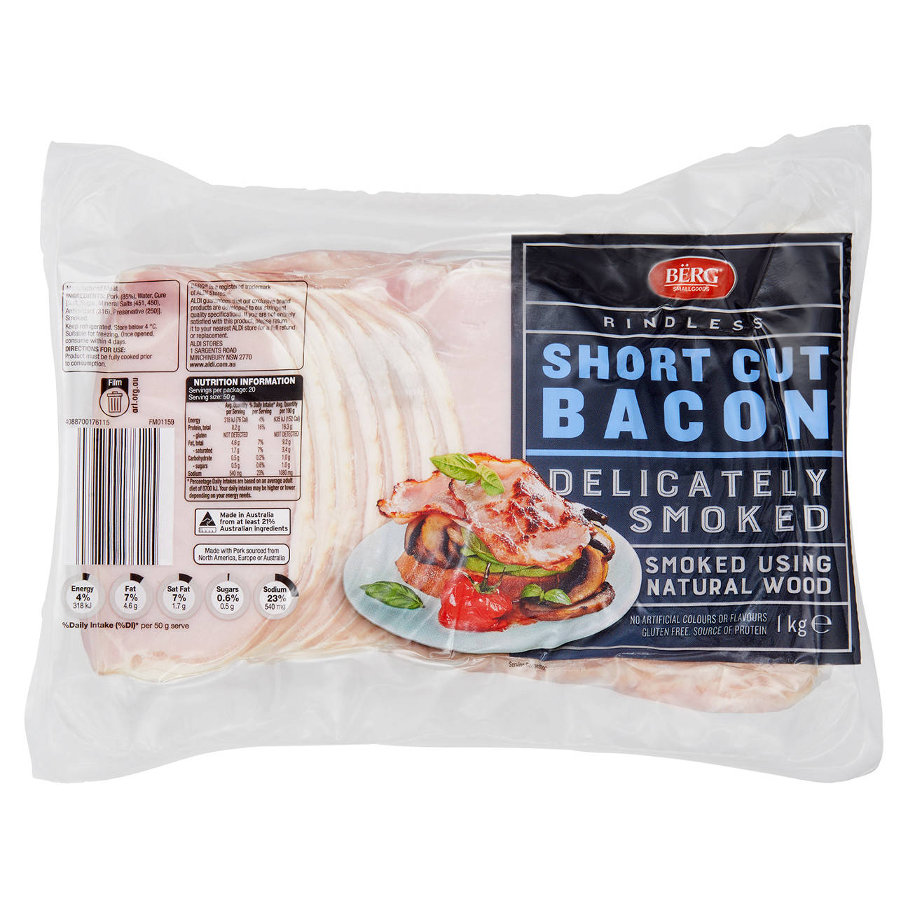 Short Cut Bacon 1kg