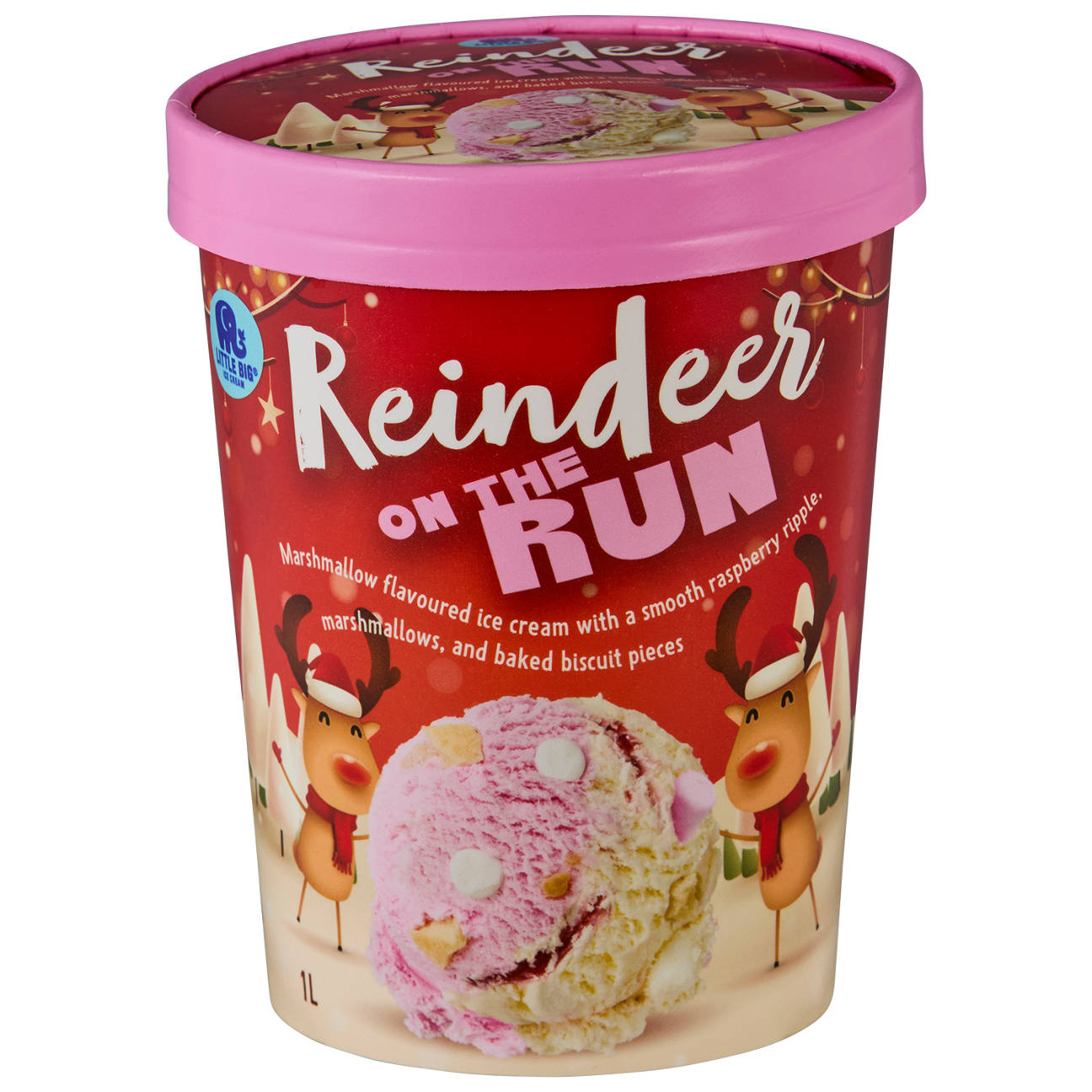 Reindeer On The Run Ice Cream 1L
