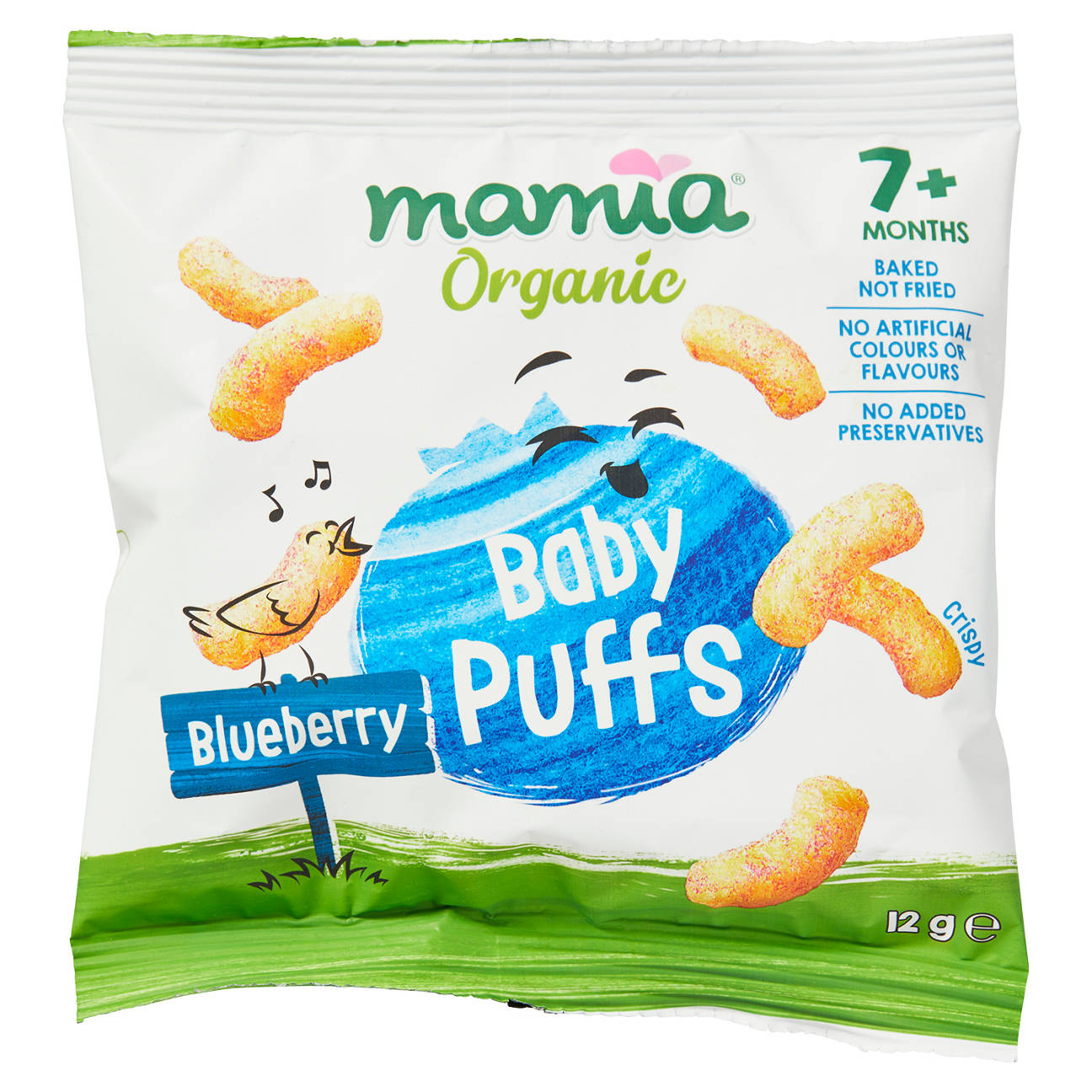 Organic Blueberry Baby Puffs 12g