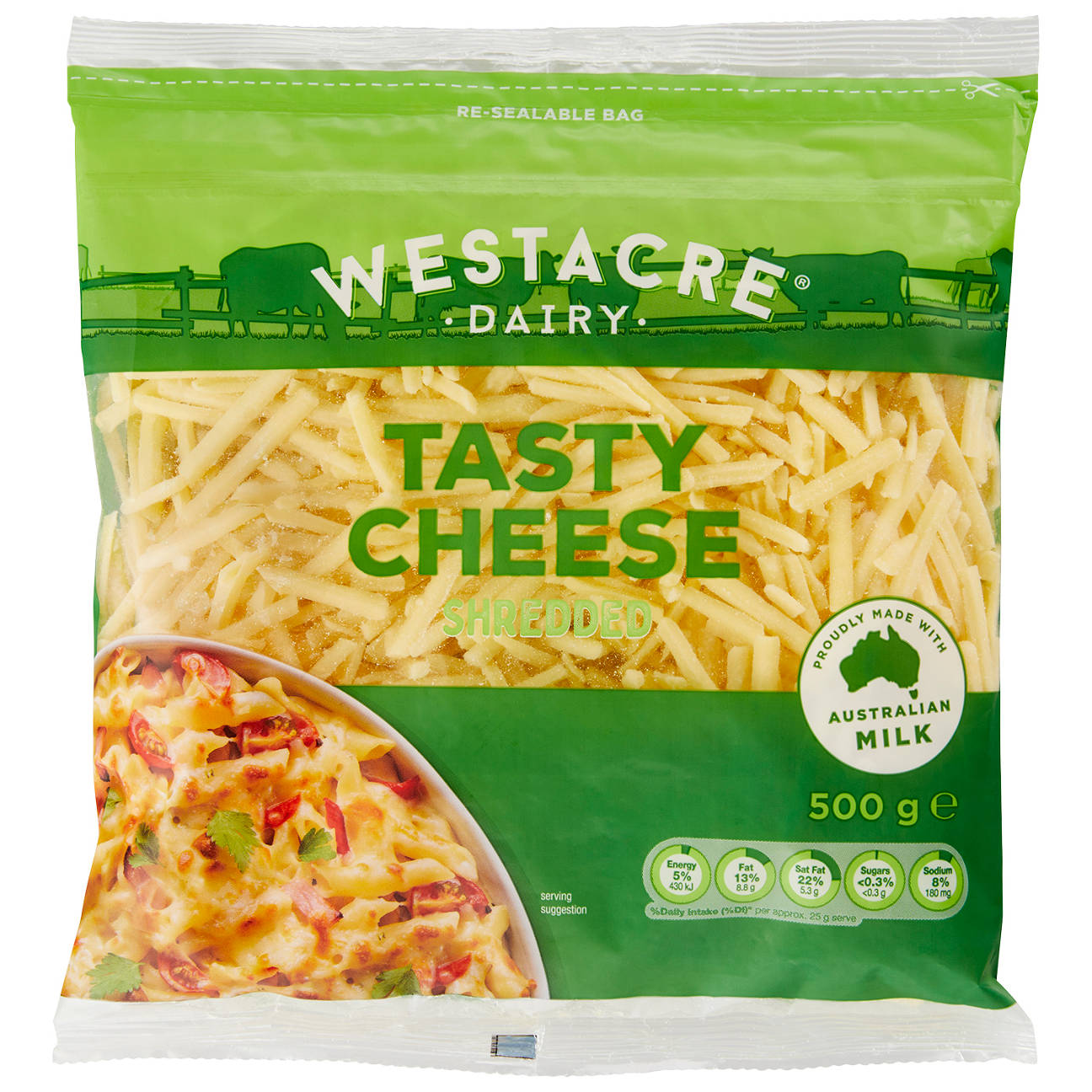Shredded Tasty Cheese 500g