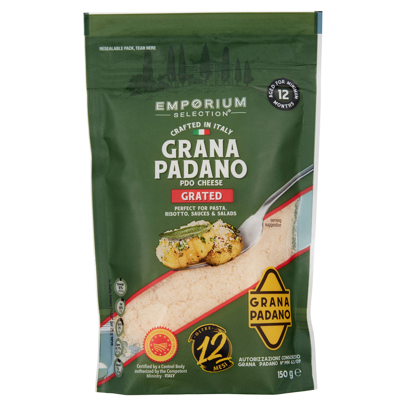 Grana Padano Grated Cheese 150g