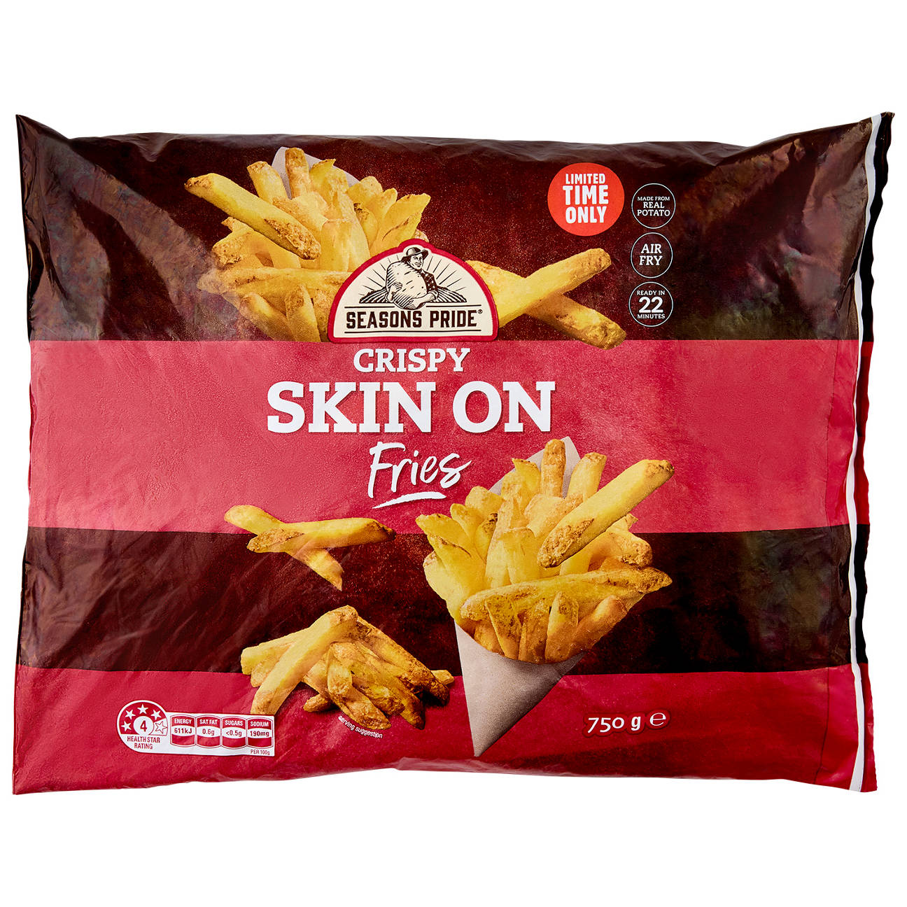 Crispy Skin On Fries 750g