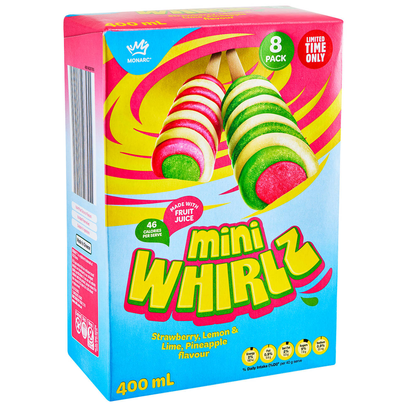 Mini Whirlz 8 Pack 400ml