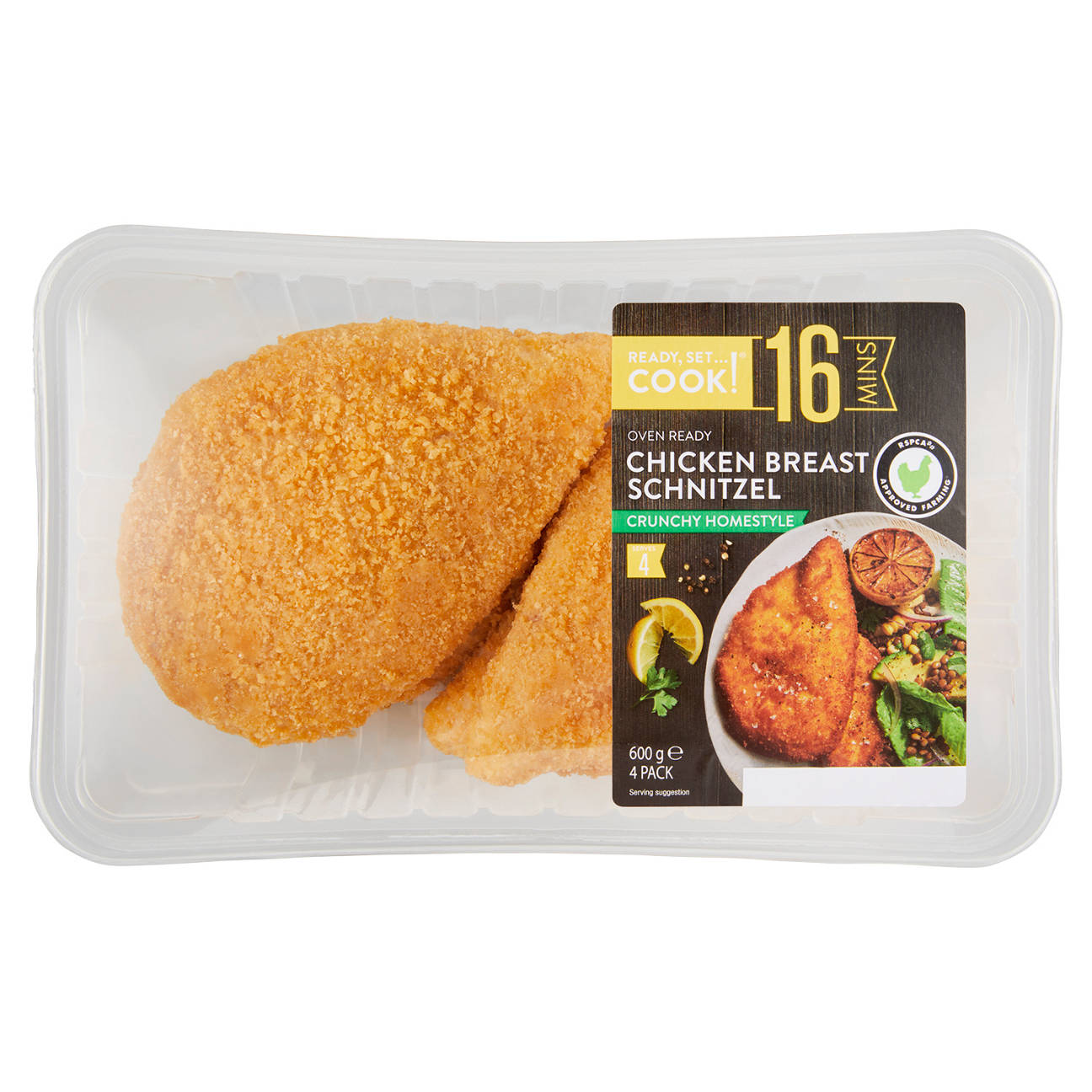 Chicken Breast Schnitzel Crunchy Homestyle 4 Pack 600g