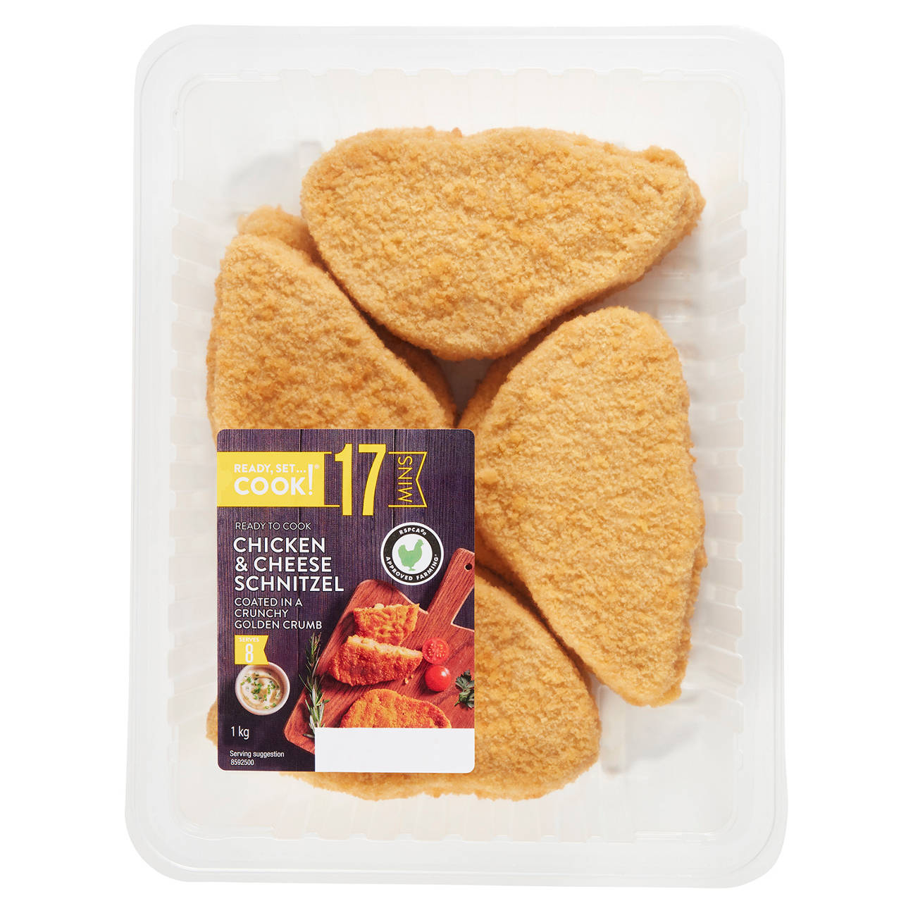 RSPCA Approved Chicken and Cheese Schnitzel 1kg