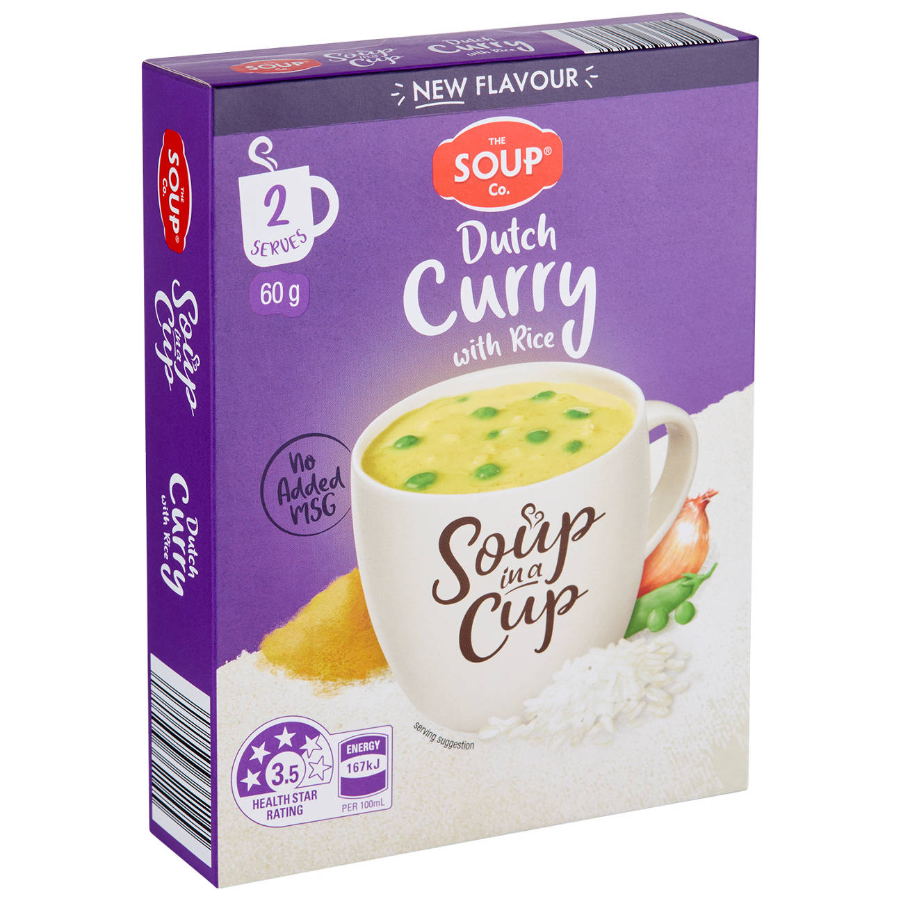 Soup in a Cup Dutch Curry with Rice 2 Pack 60g