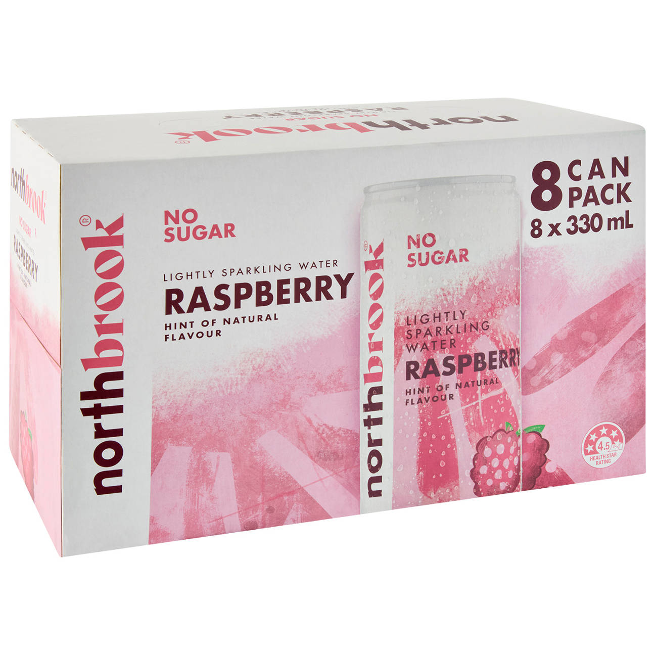 Sparkling Water with Raspberry 8 Pack 330ml