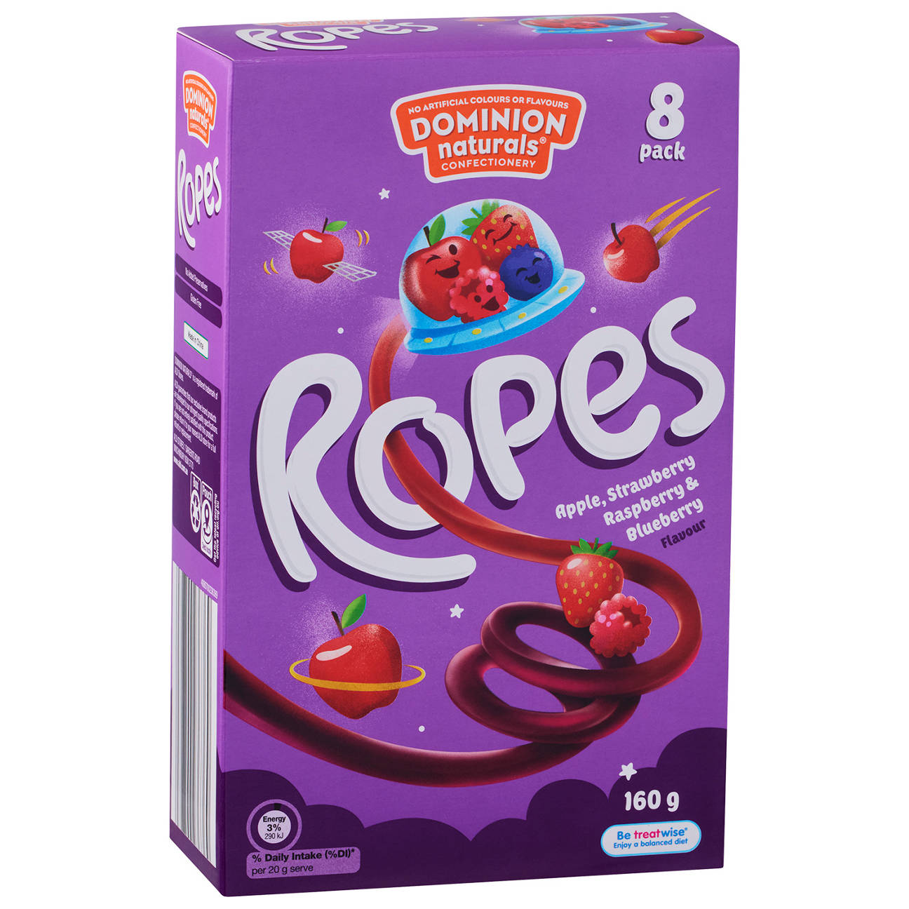 Ropes Mixed Berry 8 Pack 160g
