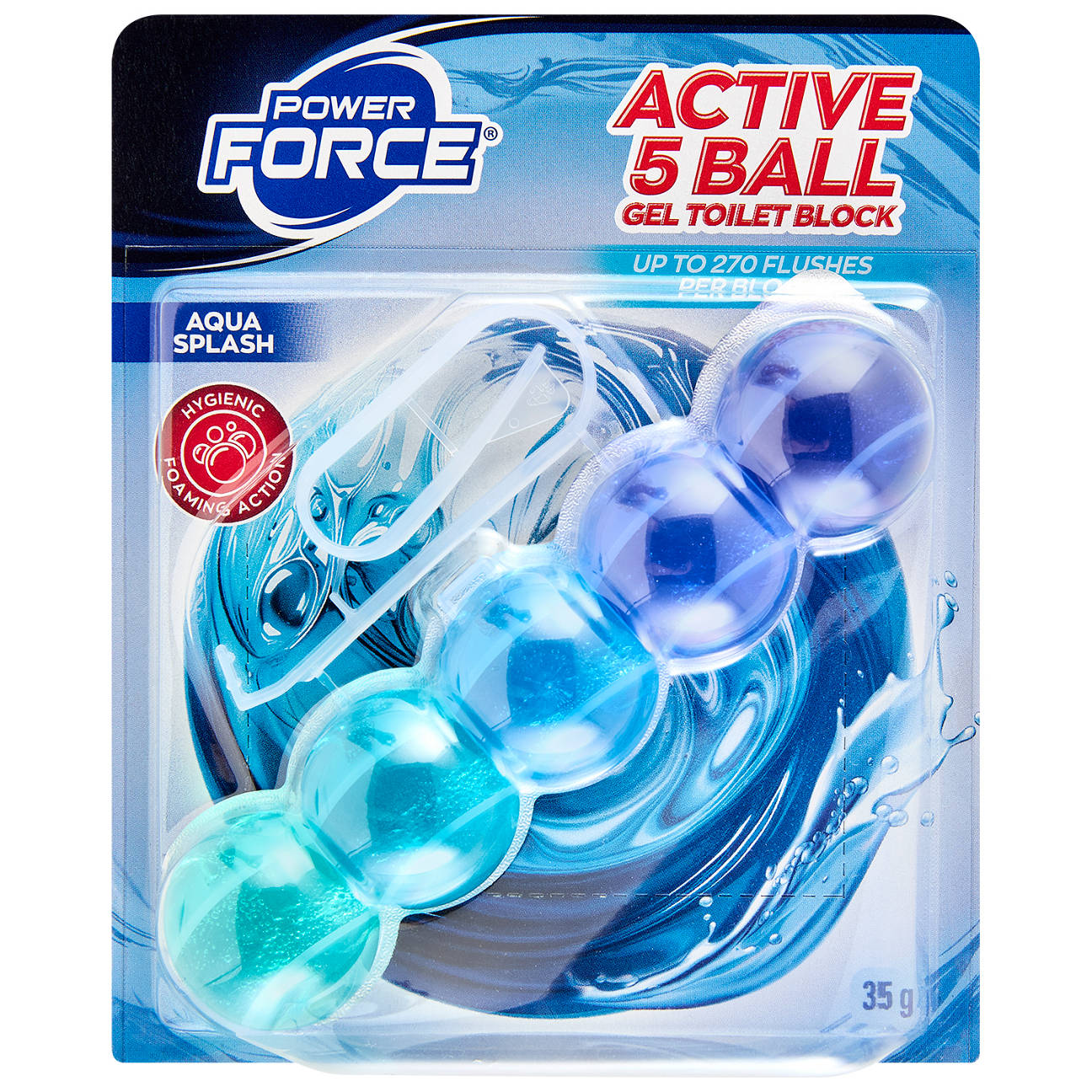 Assorted Active 5 Ball Gel Toilet Blocks 35g