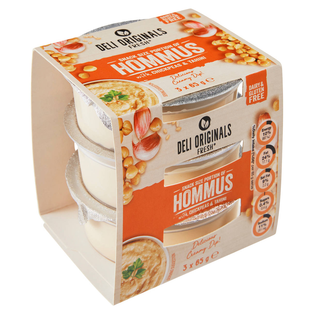 Multipack Hommus Dip 3 Pack 65g