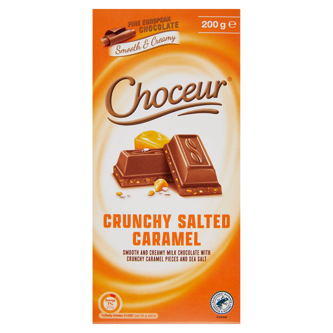 Crunchy Salted Caramel Chocolate Block 200g