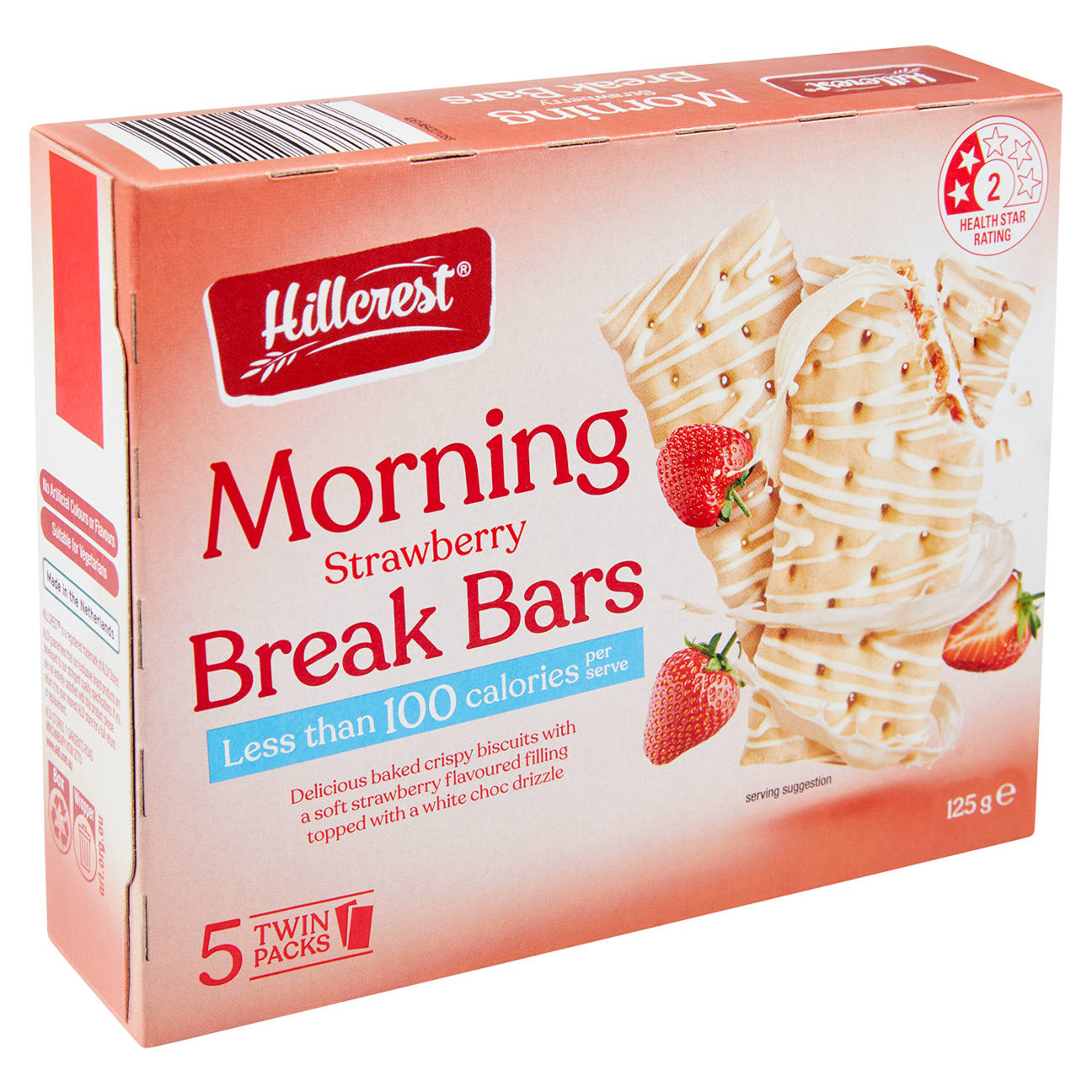 Morning Break Bars Strawberry 5 Pack 125g