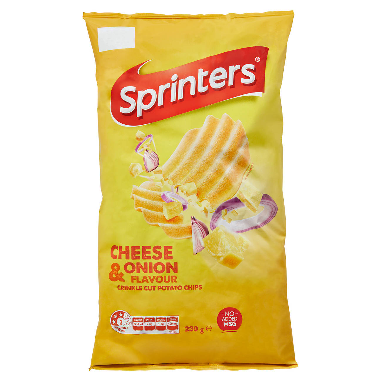 Cheese & Onion Crinkle Cut Chips 230g