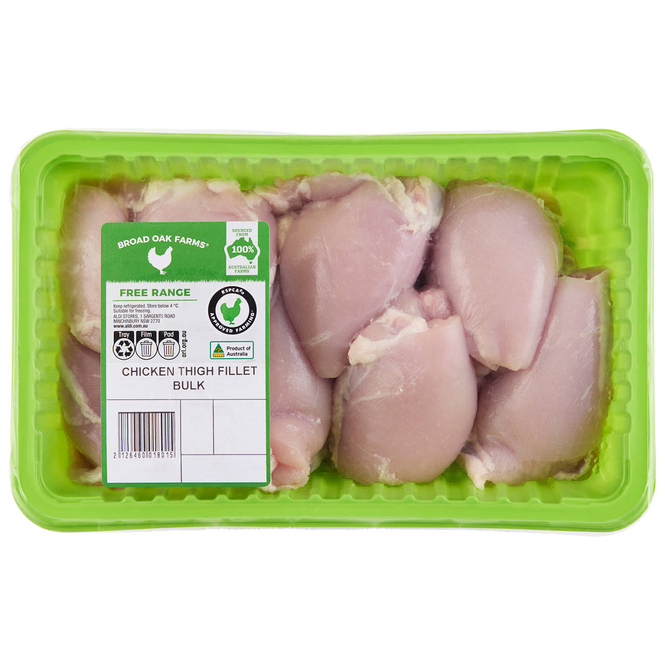 Free Range Chicken Thigh Fillet Bulk Pack
