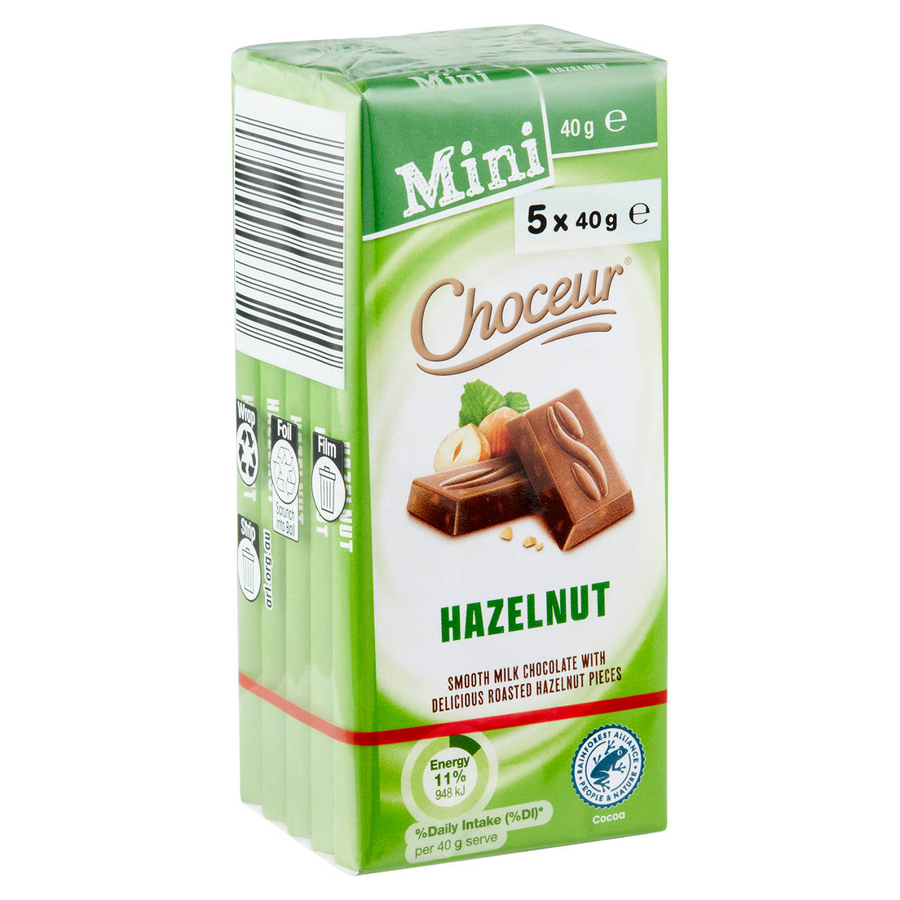 Mini Hazelnut Bars 5 Pack 200g