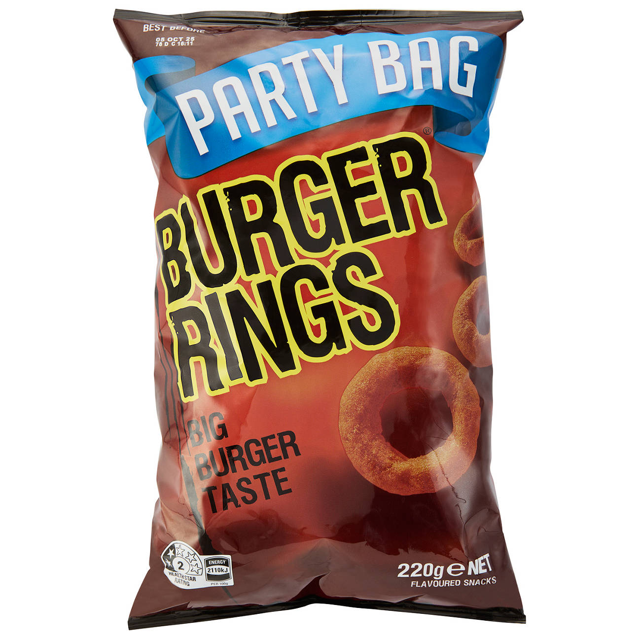 Burger Rings Party Bag 220g