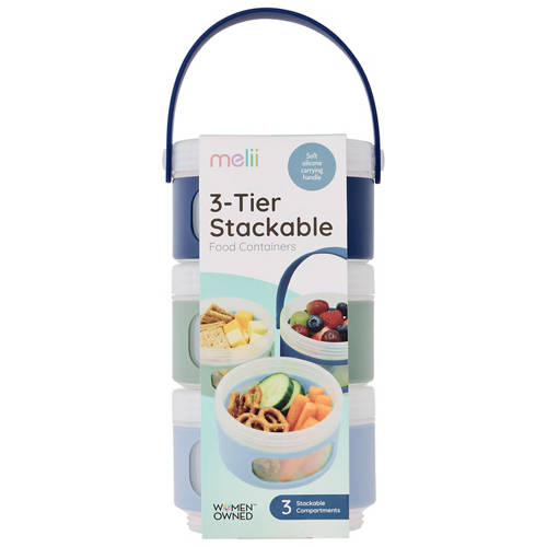 Stackable Food Containers or Spin Bento Containers 3 Tier