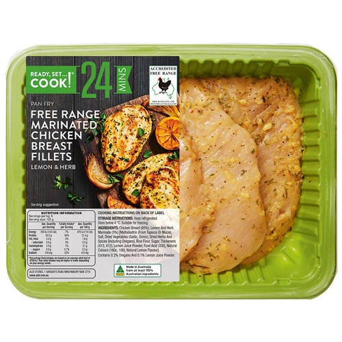 Free Range Marinated Chicken Breast